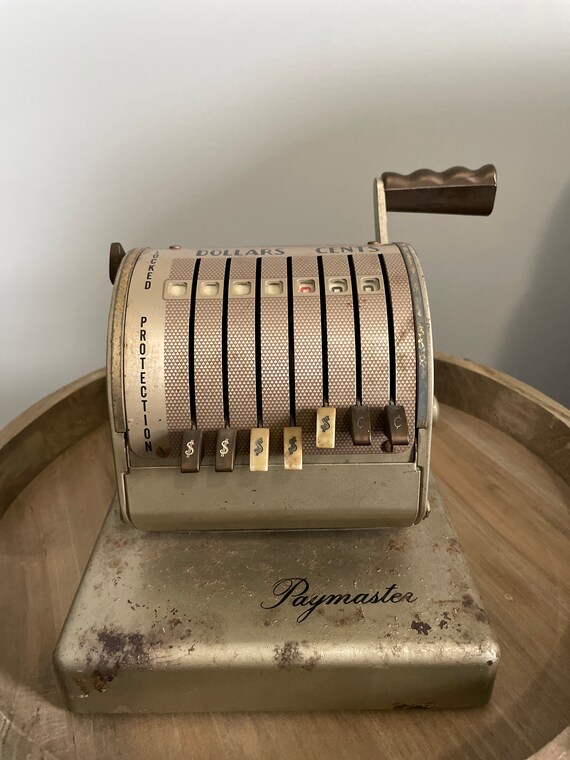 Antique Check Printer | Etsy