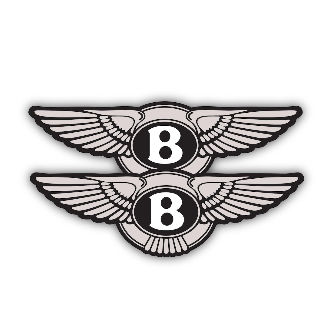 Bentley Inspired Racing Motorsports 2 Pack Durable Waterproof Stickers ...