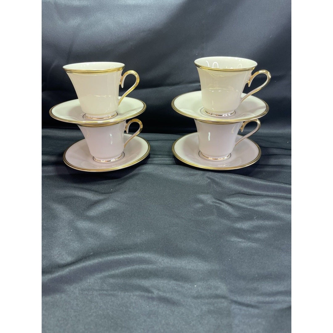 Lenox Eternal Dimension Collection Coffee/teacup and Saucer Set/lot of ...