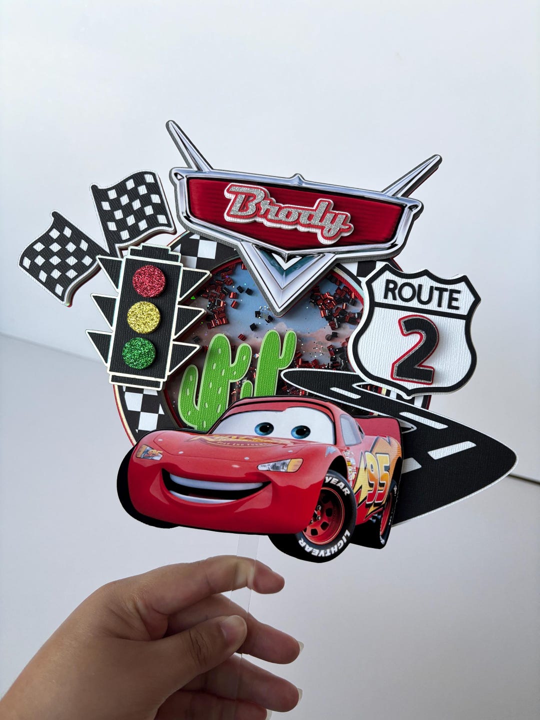 Cars Lightning Mcqueen Cake Topper - Etsy