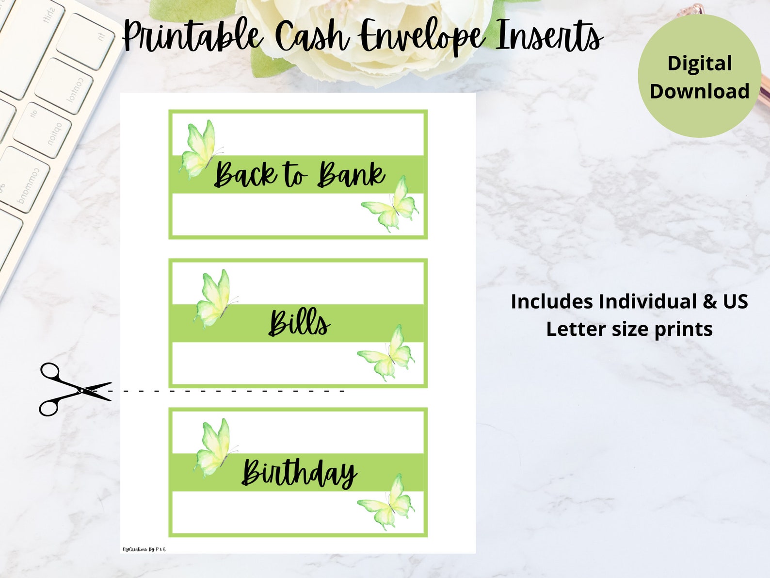 Printable Cash Envelope Labels Cash Envelope Inserts Printable A6 Cash ...