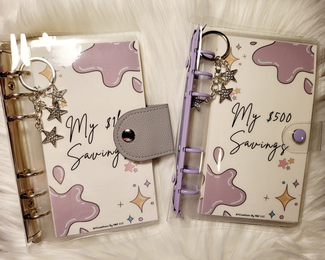 Savings Tracker Planner Binder Set 500 Dollar Savings Challenge 1k ...