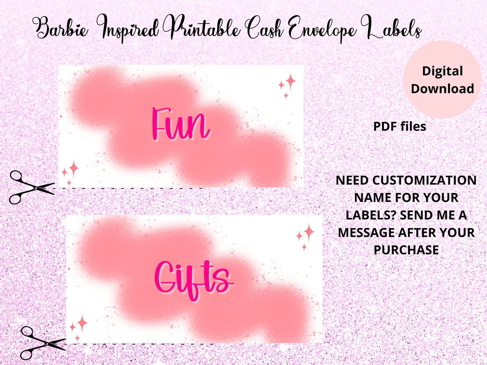 Barbie Binder Barbie Cash Envelopes Barbie Cash Envelope Printable ...