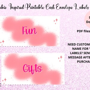 Barbie Binder Barbie Cash Envelopes Barbie Cash Envelope Printable ...