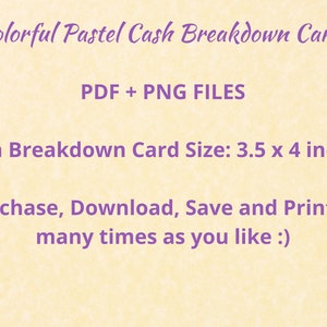 Cash Breakdown Card Printable Teller Sheet Printable Tell Slips, Cash ...