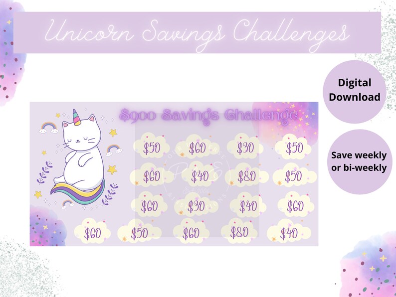 Savings Challenge Printable Savings Challenge Bundle Savings - Etsy