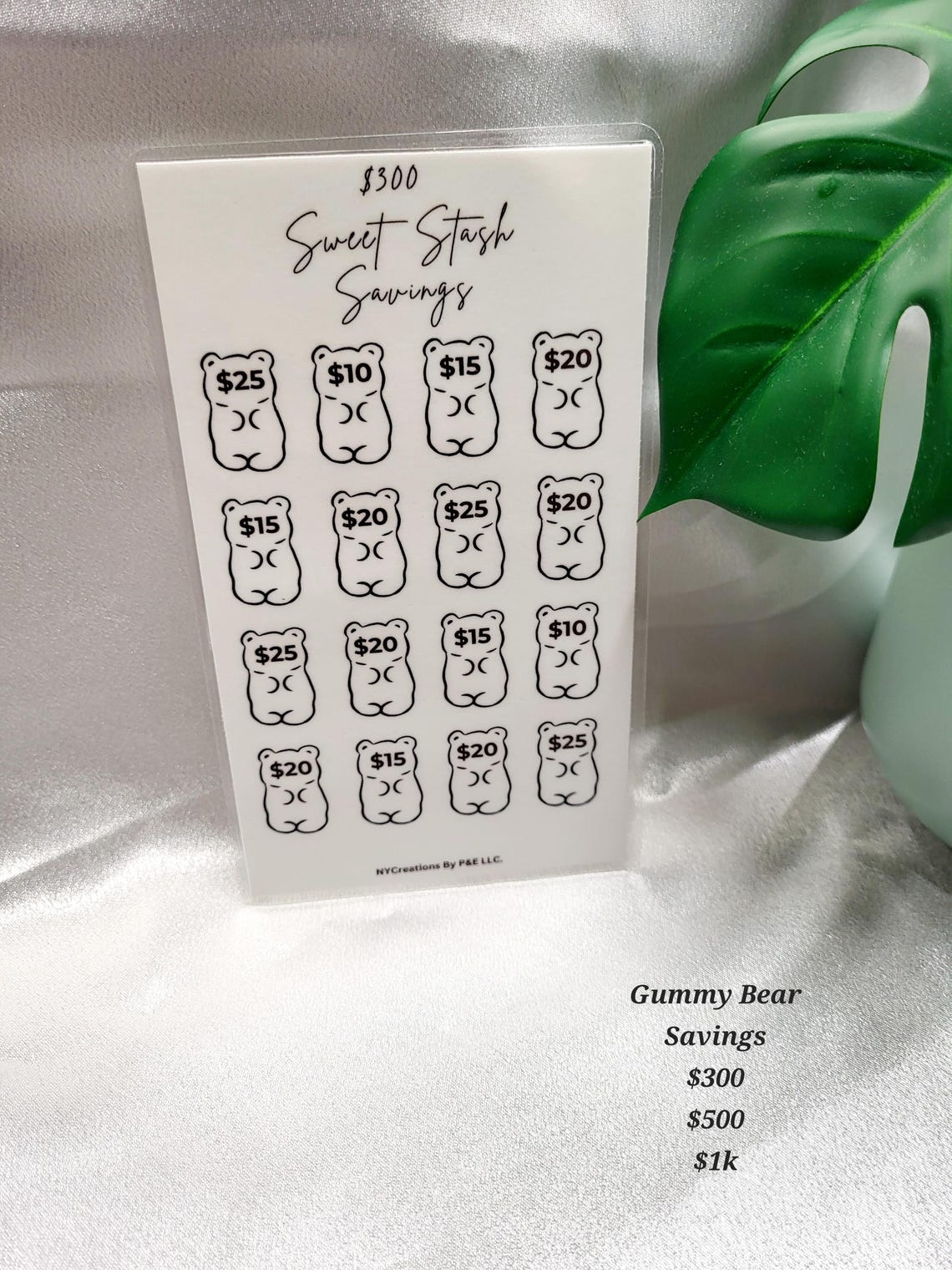 Gummy Bear Savings Challenge Tracker | A6 Envelope Size | Budgeting ...