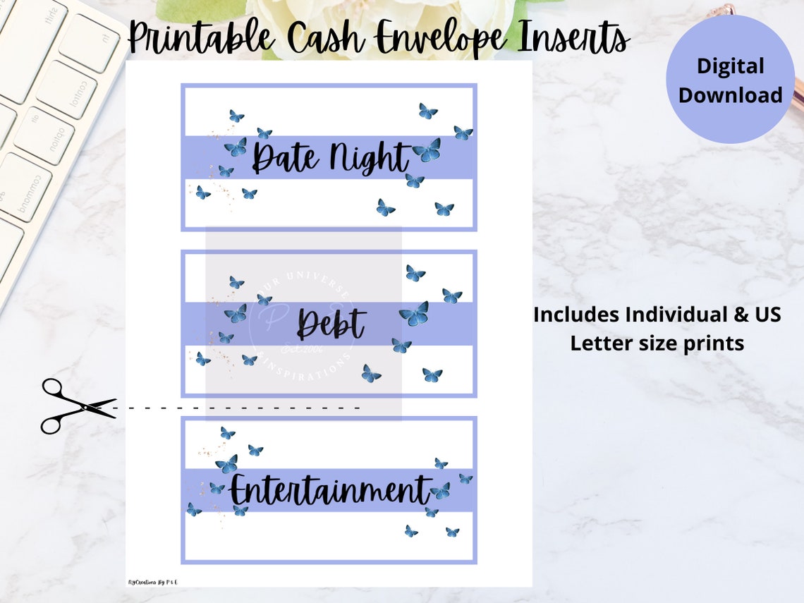 A6 Printable Cash Envelope Labels Cash Envelope Inserts - Etsy
