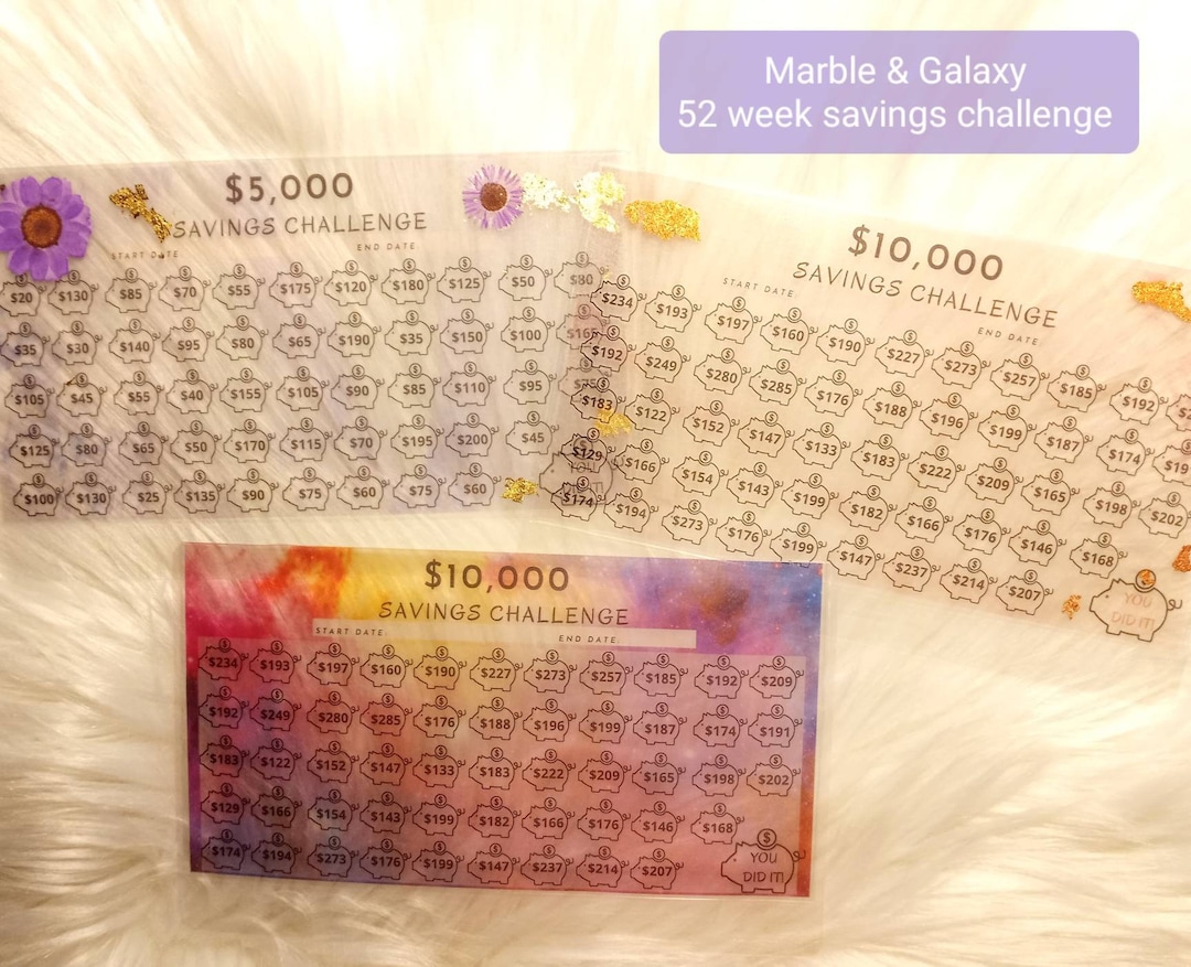 52 Week Challenge Envelope Savings Challenge Envelopes Savings ...