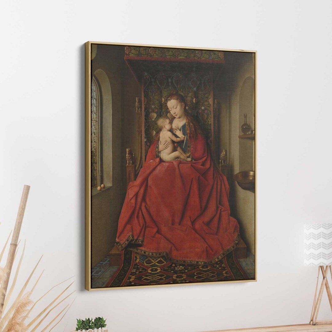 Jan Van Eyck Canvas the Ince Hall Madonna 1433 Framed - Etsy Ireland
