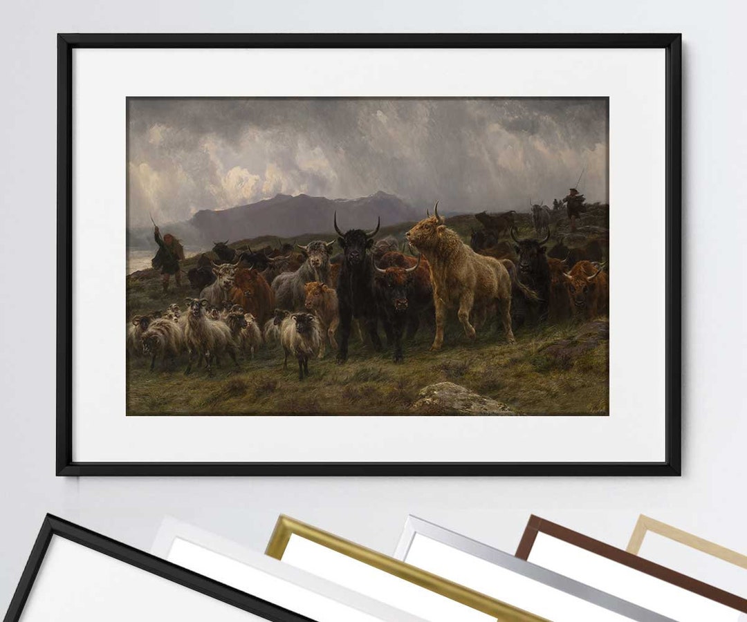 Rosa Bonheur Highland Raid 1860 Framed Print Wall Art - Etsy UK