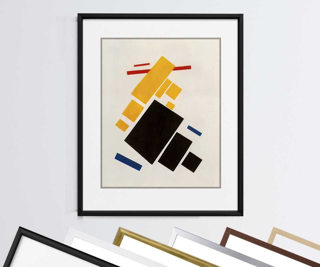 Suprematist Composition Airplane Flying