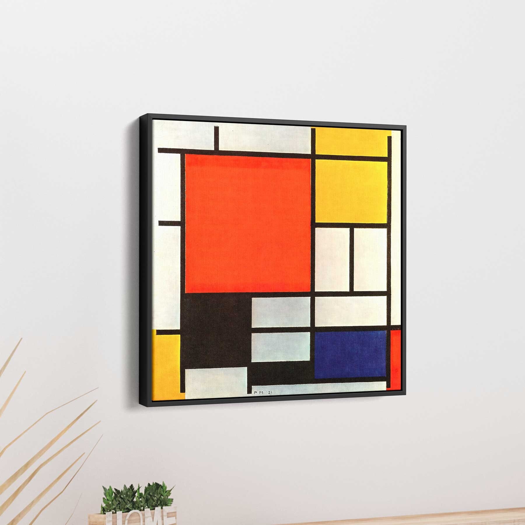 Mondrian Composition Wallpaper