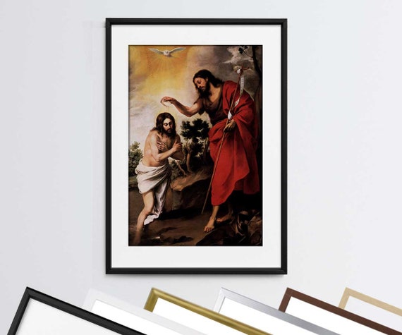 Bartolome Esteban Murillo Print Baptism of Christ 1665 | Etsy