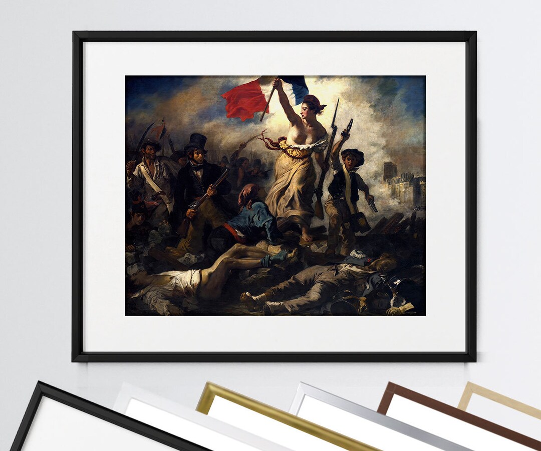Eugene Delacroix Print Liberty Leading the People 1830 Framed Print ...