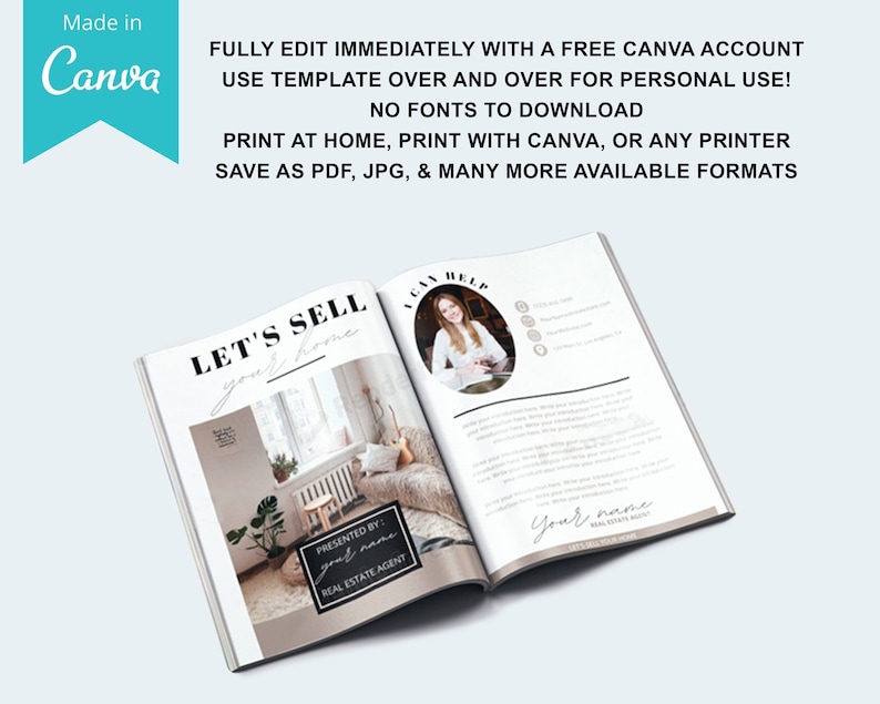 Real Estate Listing Presentation: Printable Seller's Guide (canva ...
