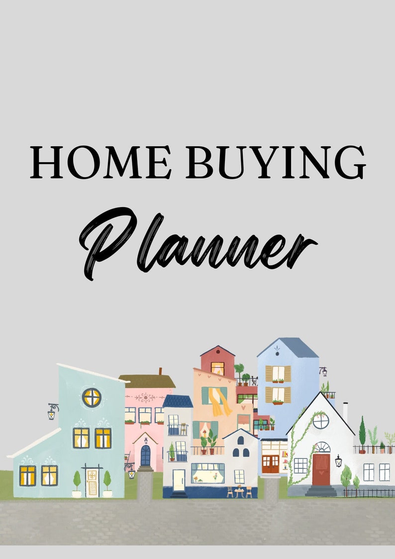 Home Buyers Planner, PLR Digital Download, Real Estate, Home Buying ...