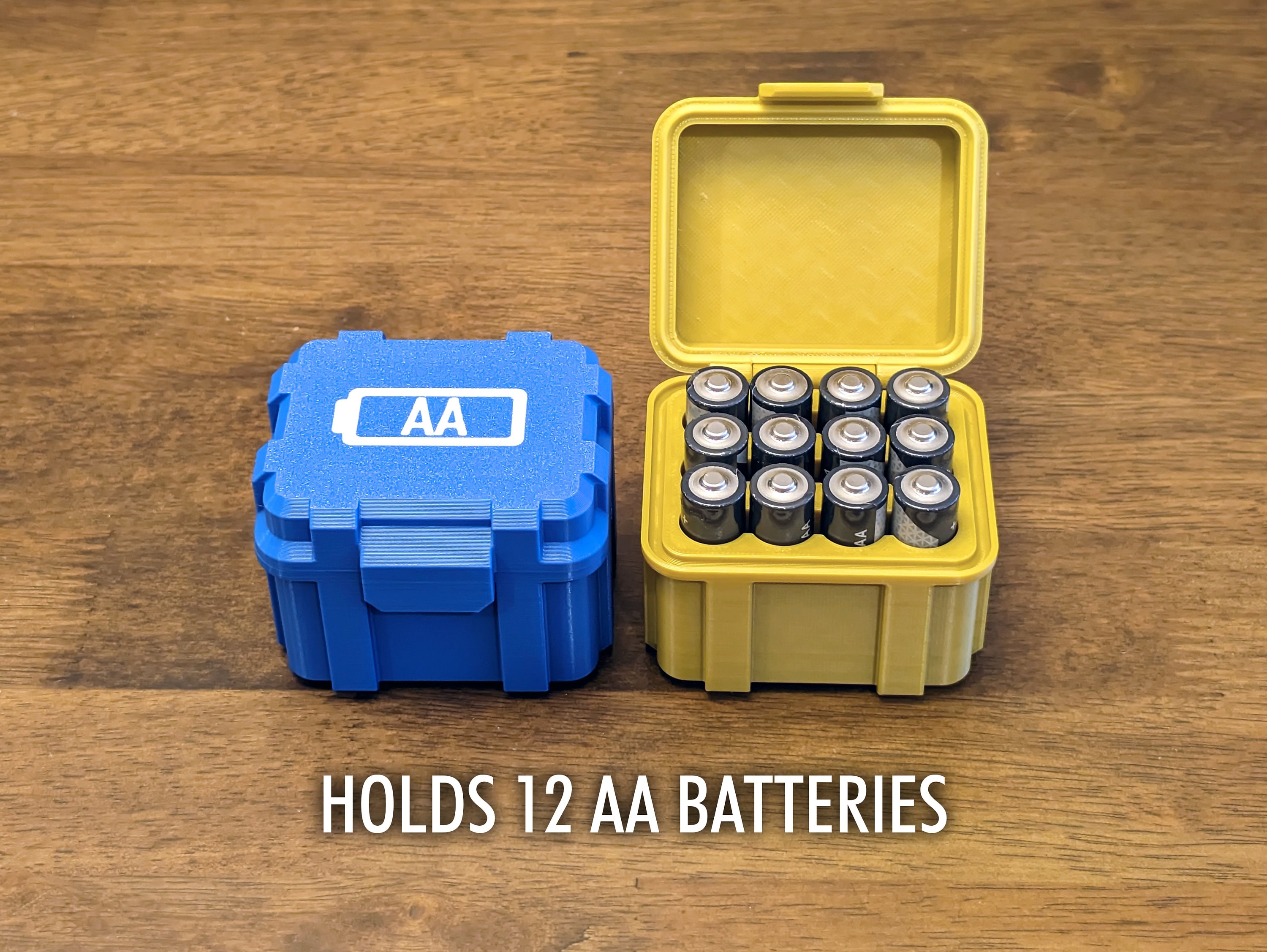 Battery Storage Box - AA AAA Large XL Capacity - Sturdy Rugged ...