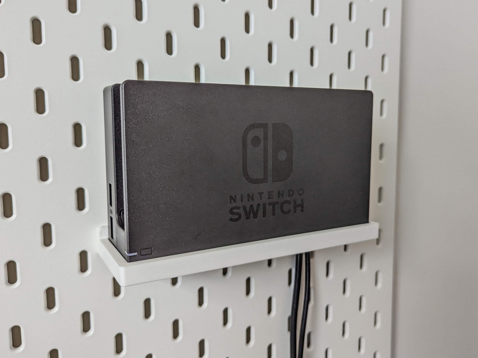 Shelf for Nintendo Switch Dock for IKEA SKADIS Pegboard - Integrated ...