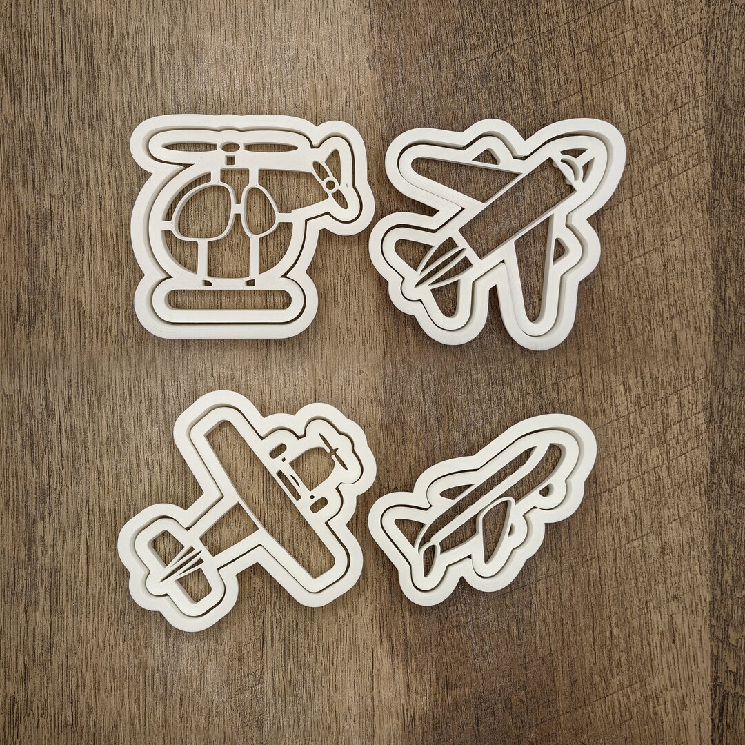 Helicopter Airplane Biplane Aircraft Cookie & Fondant Cutters - Etsy