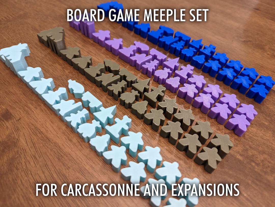 Meeple Set for Carcassonne Board Game and Expansions - Tabletop Gaming ...