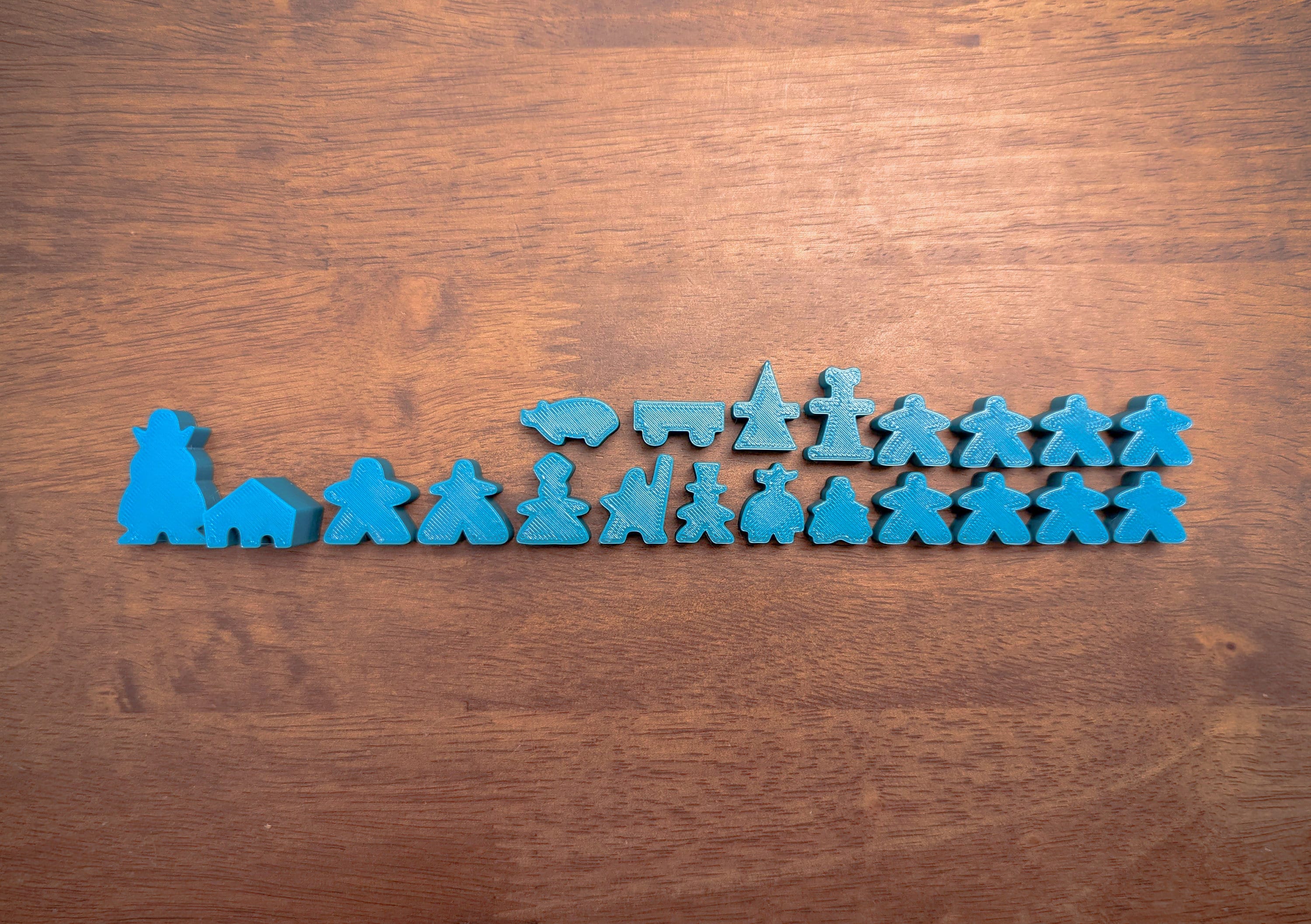 Meeple Set for Carcassonne Board Game and Expansions - Tabletop Gaming ...