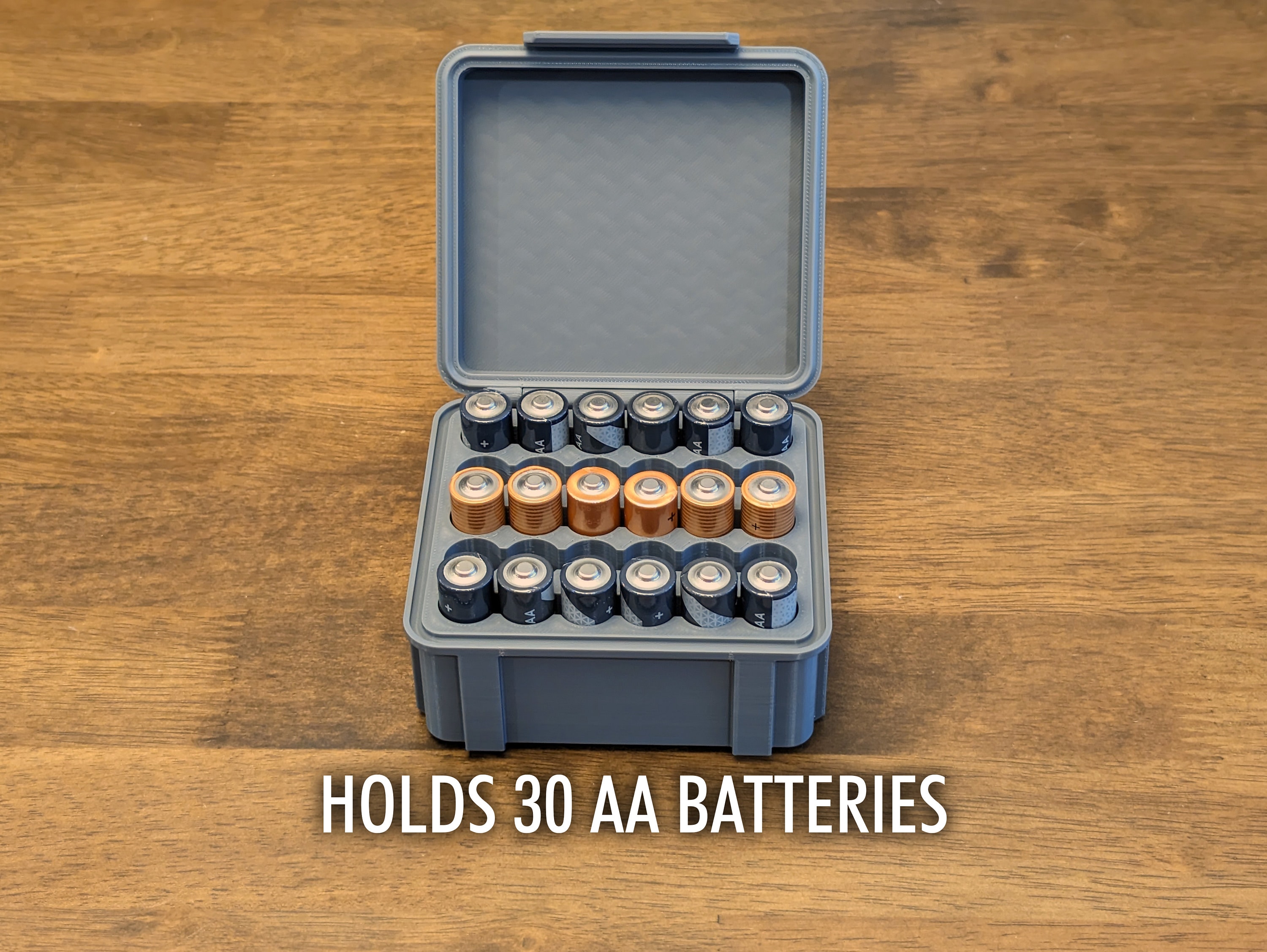 Battery Storage Box - AA AAA Large XL Capacity - Sturdy Rugged ...