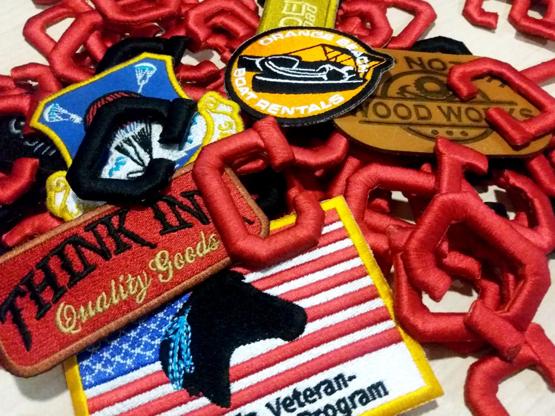 50 Pieces Iron on Custom Embroidered Patches - Etsy