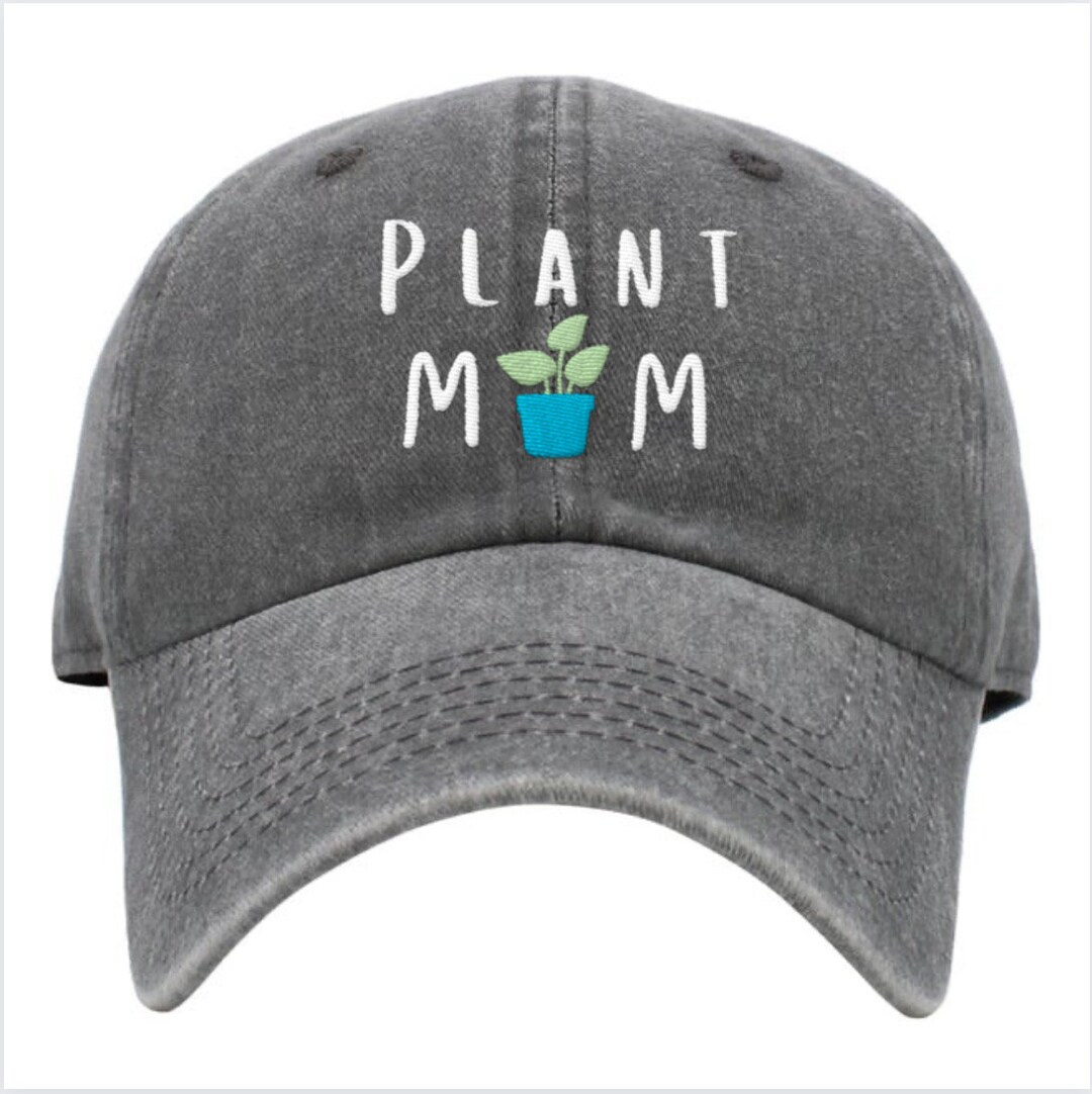 Plant Mom Embroidered Plant Hat, Gardener Hat, Succulent Hat, Gardening ...