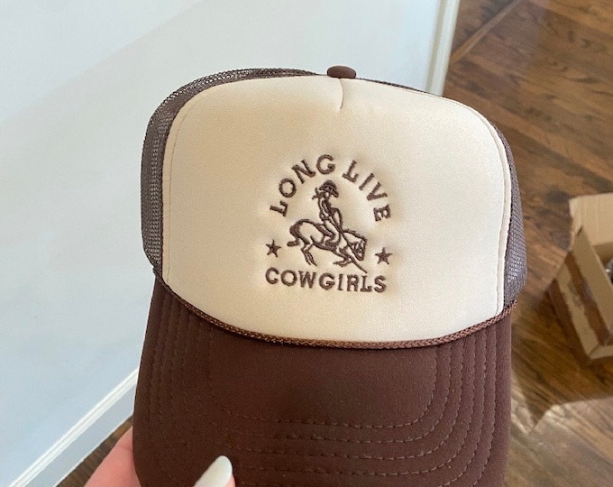 Long Live Cowboys Embroidered Trucker, Cowgirl Trucker, Cowgirl Life ...