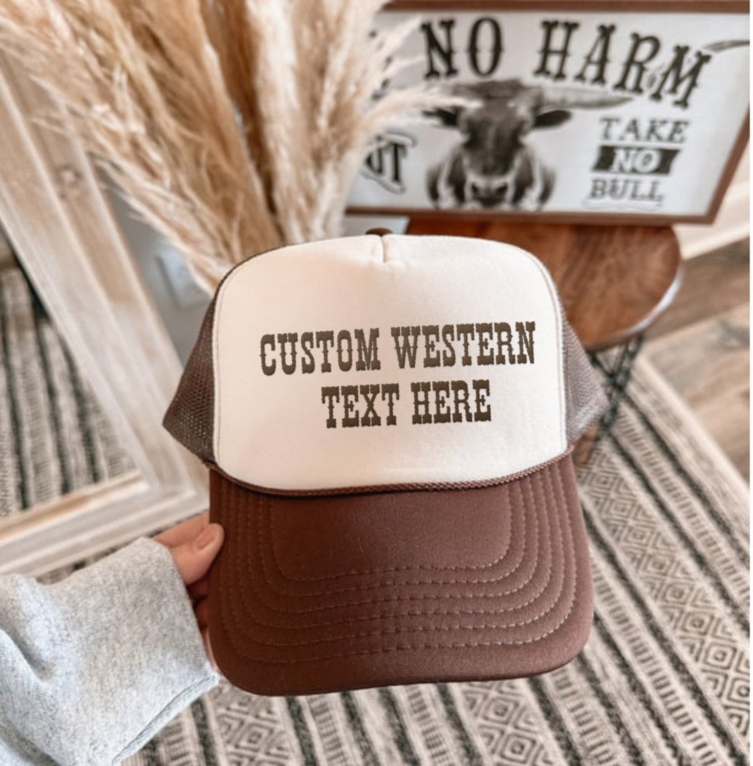 Custom Vintage Western Embroidered Cowboy Hat , Western Custom Hat ...