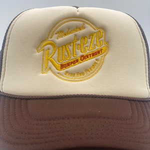 RUSTEZE Custom Trucker Adjustable Cap Disney Cars Hat| Red Hat ...
