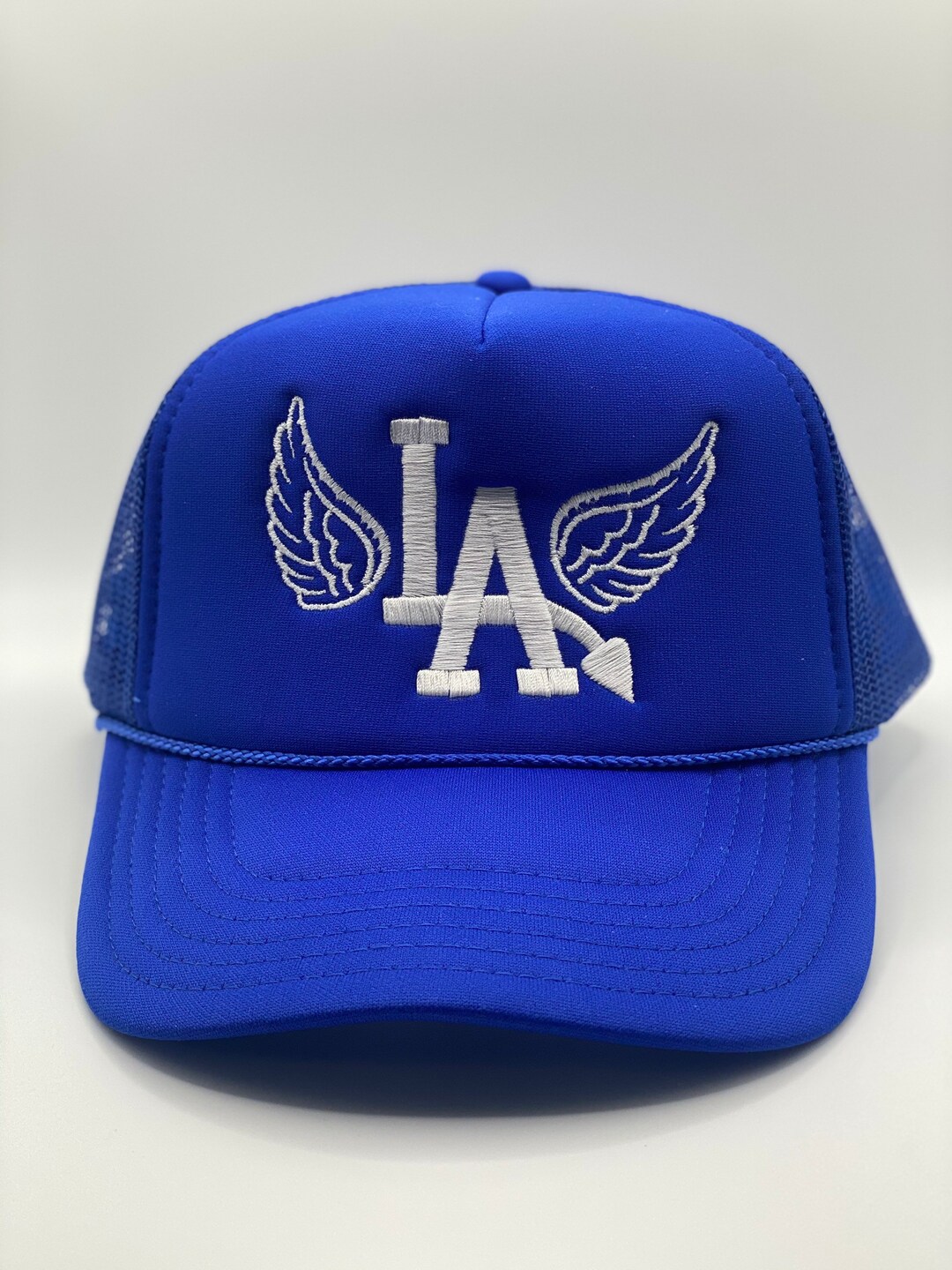 LA Los Angeles With Wings Custom Trucker Adjustable Baseball Cap ...