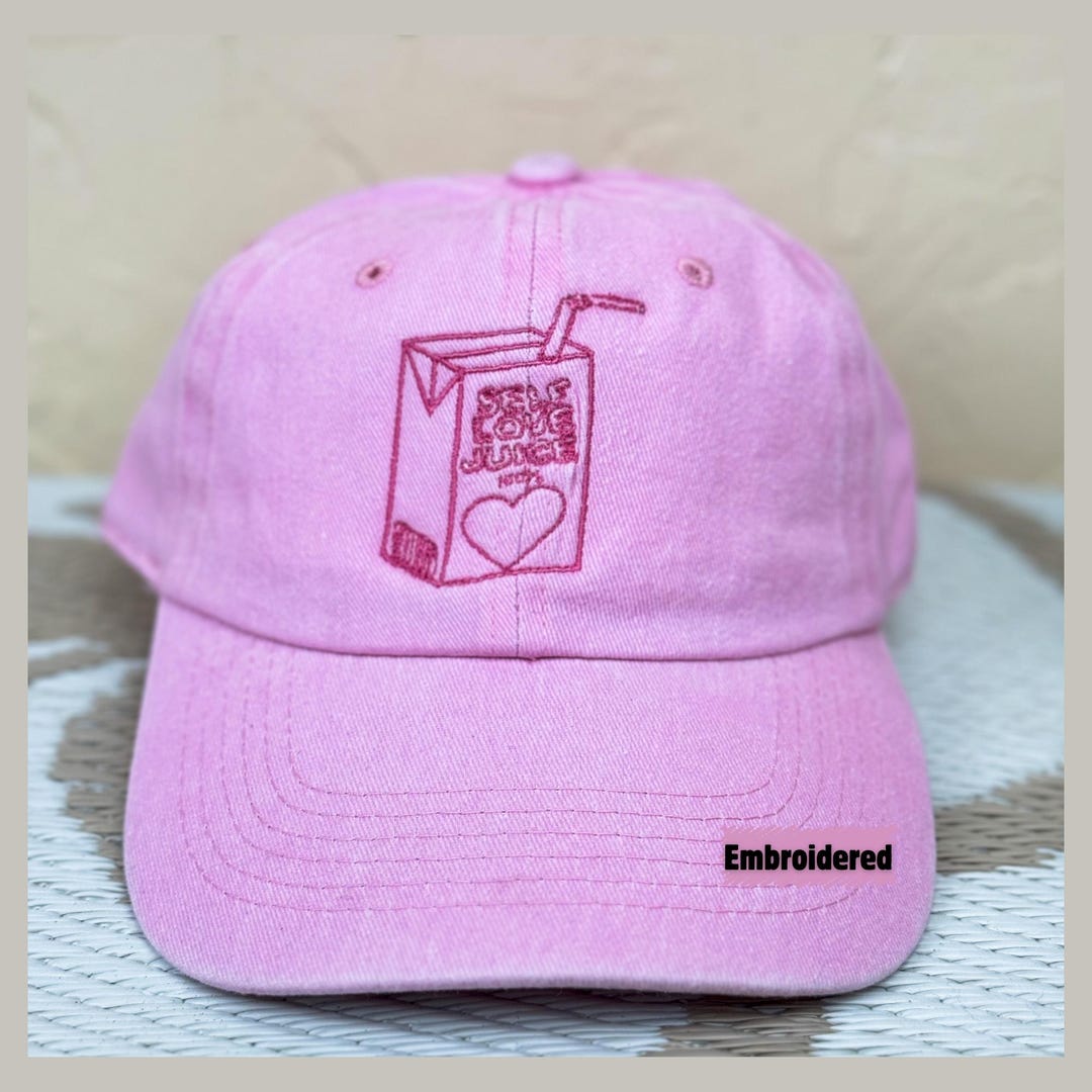 Self Love Juice Embroidered Hat, Cute Self Love Gift, Juice Cap, Retro ...
