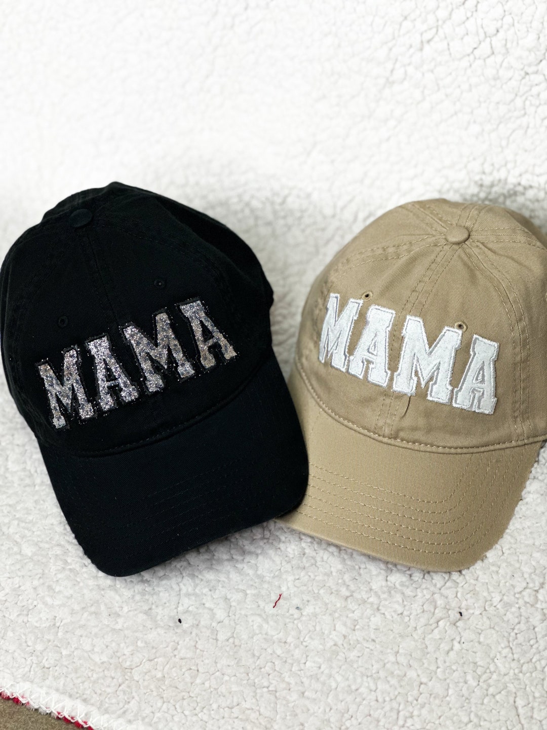 Embroidered Mama Glitter Hat , Glitter Mom Hat Gigi Hat, Grandma, Mommy ...