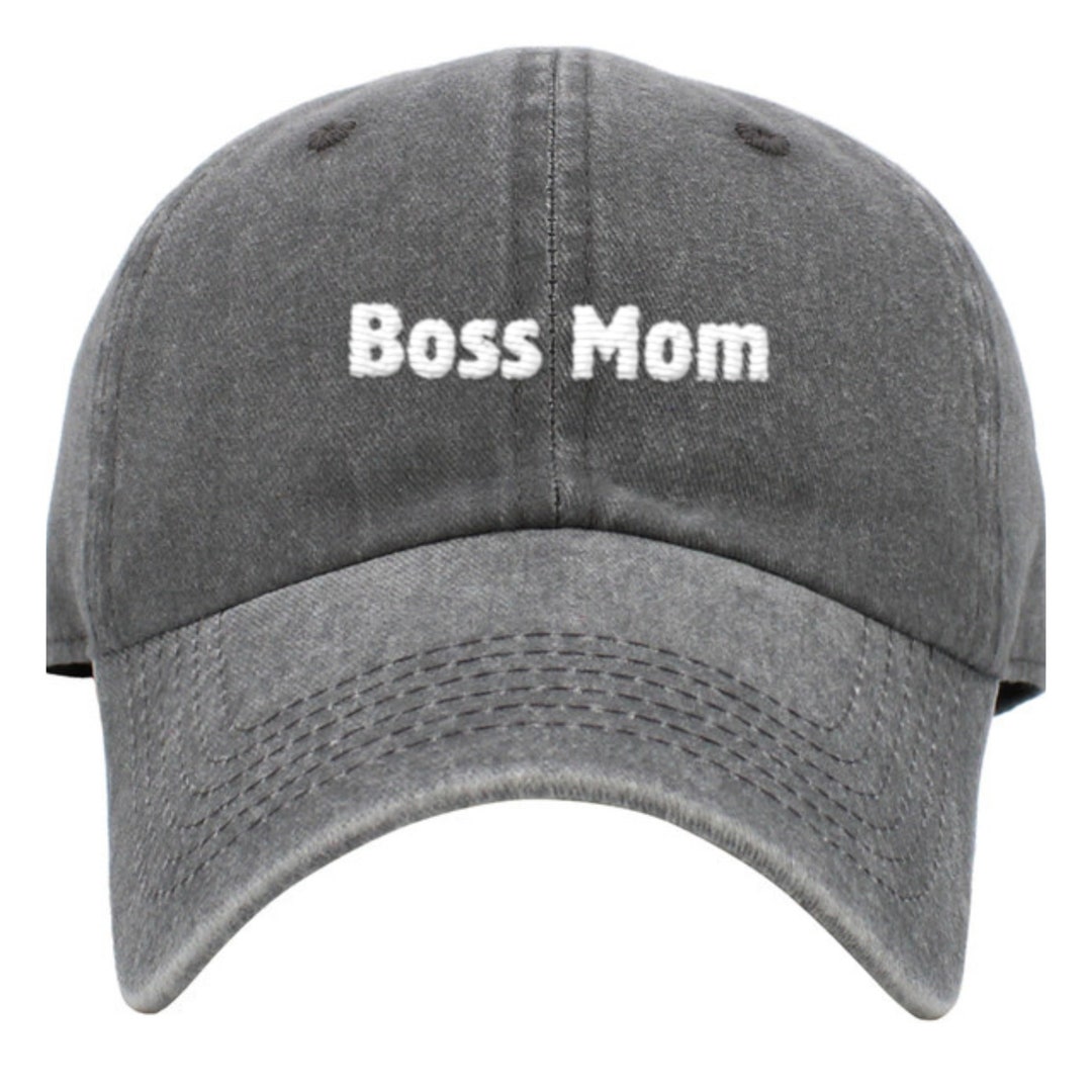 Custom Embroidered Boss Mom Hat, Mama Hat, Hustle Mom Cap, Funny Mom ...