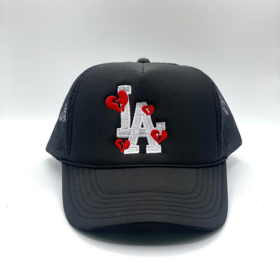 LA Los Angeles With Hearts Custom Trucker Adjustable Baseball Cap ...