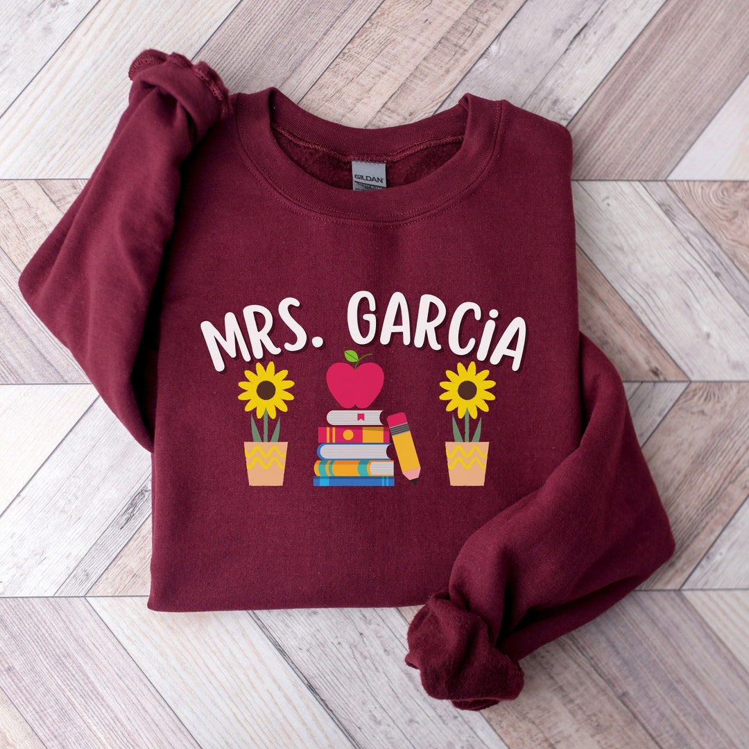 Personalized Teacher Sweatshirt Teacher Sweatshirt Custom