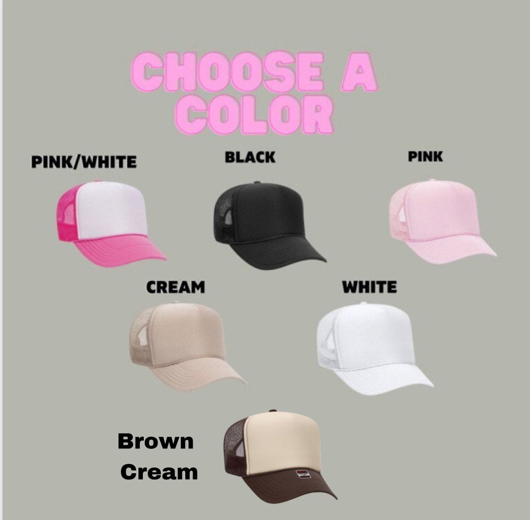 Custom Bachelorette Embroidered Hat, Wedding Gifts, Bride Party, Bridal ...