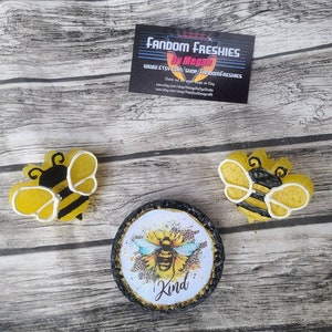 Little Bee Freshie Vent Clips/bee Kind Glitter - Etsy