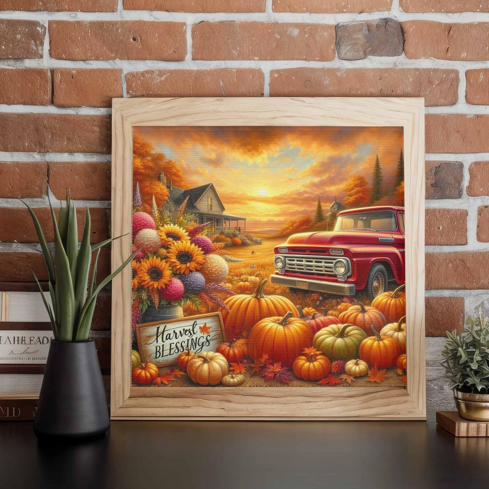 Harvest Blessings- Fall Clipart - PNG Digital Clipart - Scrapbooking ...