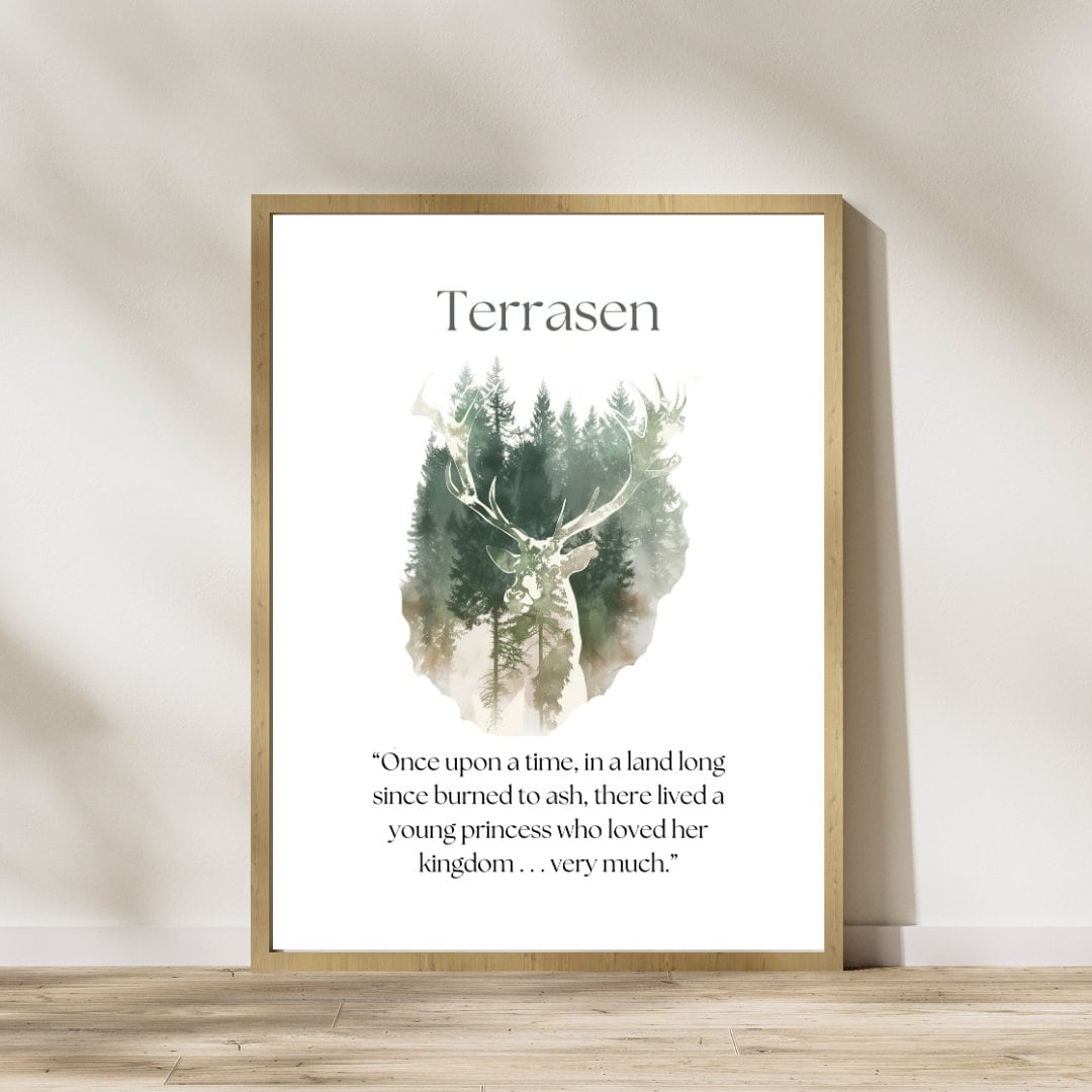 Throne of Glass Quote Art, Terrasen Print, Sarah J Maas Poster, Fantasy ...