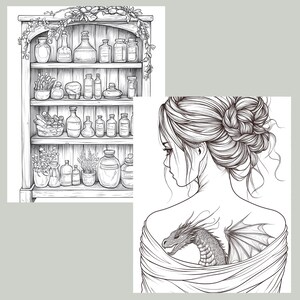 Fourth Wing Inspired Coloring Pages, Xaden and Violet, Rebecca Yarros ...