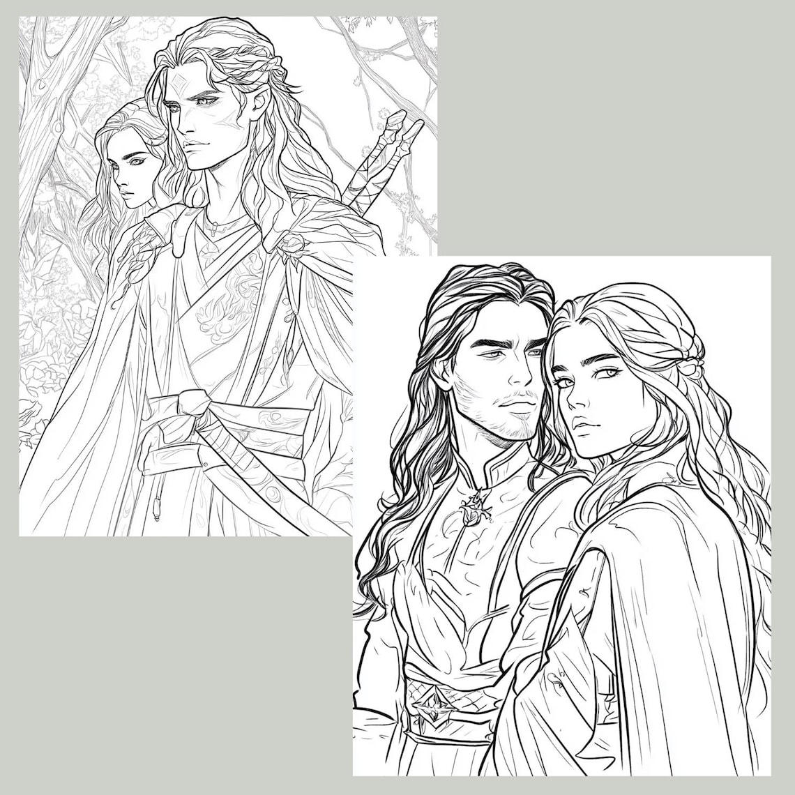Throne of Glass Inspired Coloring Pages, TOG , Sarah J Maas, DIGITAL ...
