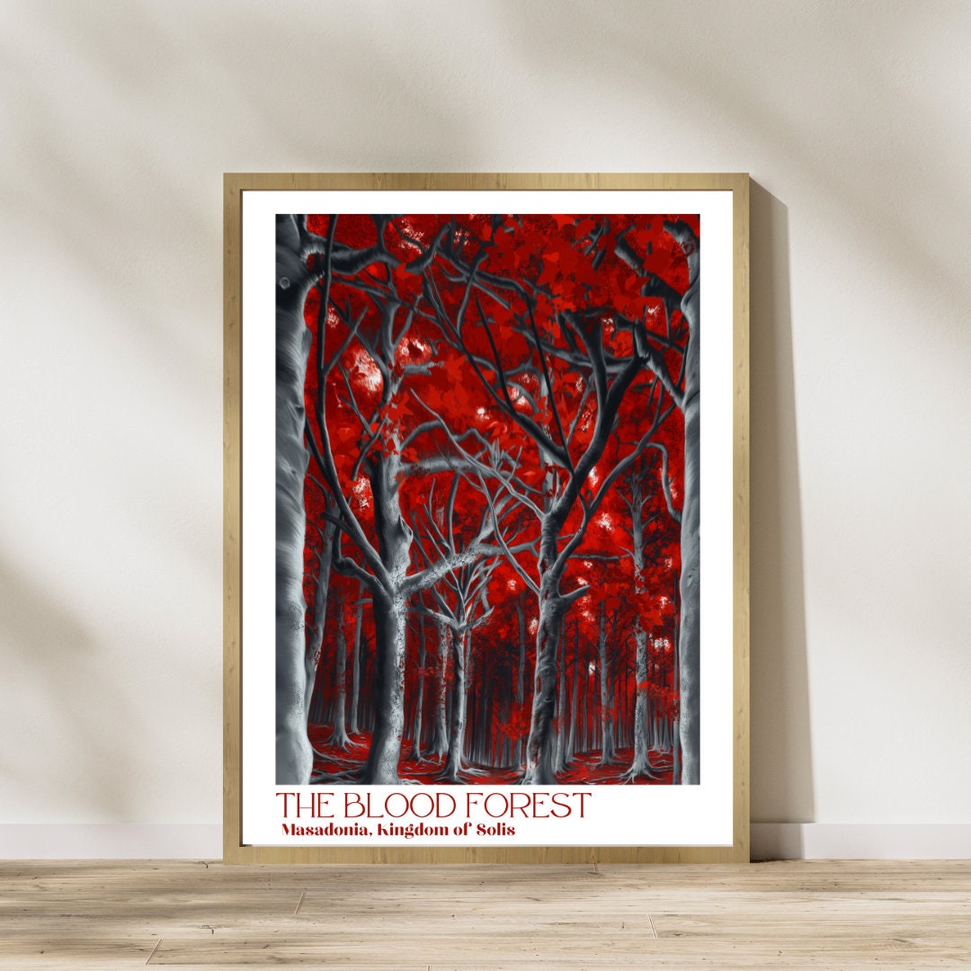 Blood Forest, Blood and Ash, Jennifer L Armentrout Inspired Wall Print ...