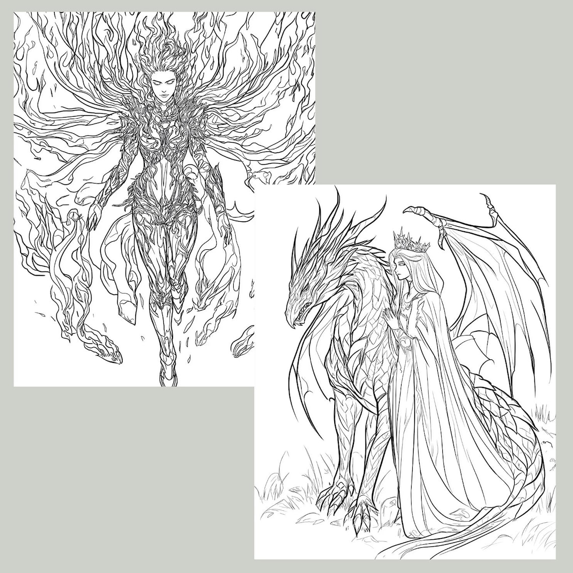 Throne of Glass Inspired Coloring Pages, TOG , Sarah J Maas, DIGITAL ...