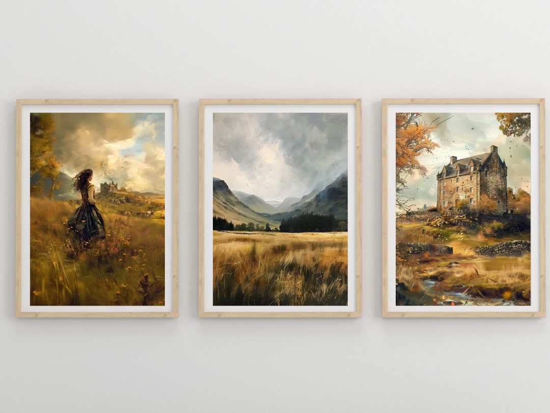 Outlander Inspired Art Print, Scottish Highlands Landscape, Lallybroch ...