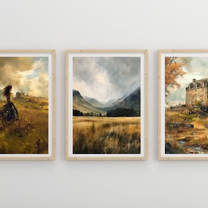 Outlander Inspired Digital Print Package , Scottish Highlands Landscape ...