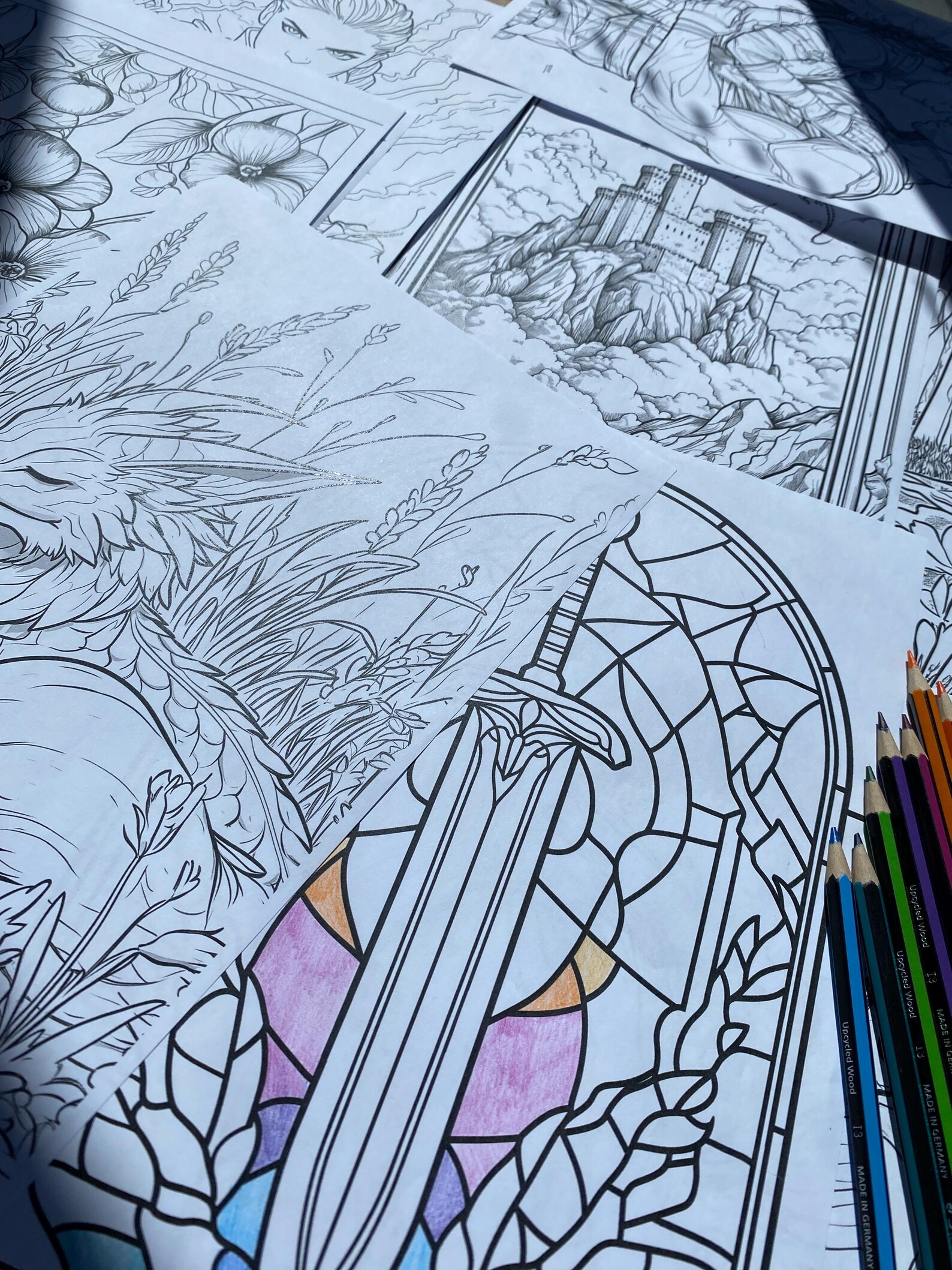 Throne of Glass Inspired Coloring Pages, TOG , Sarah J Maas, DIGITAL ...