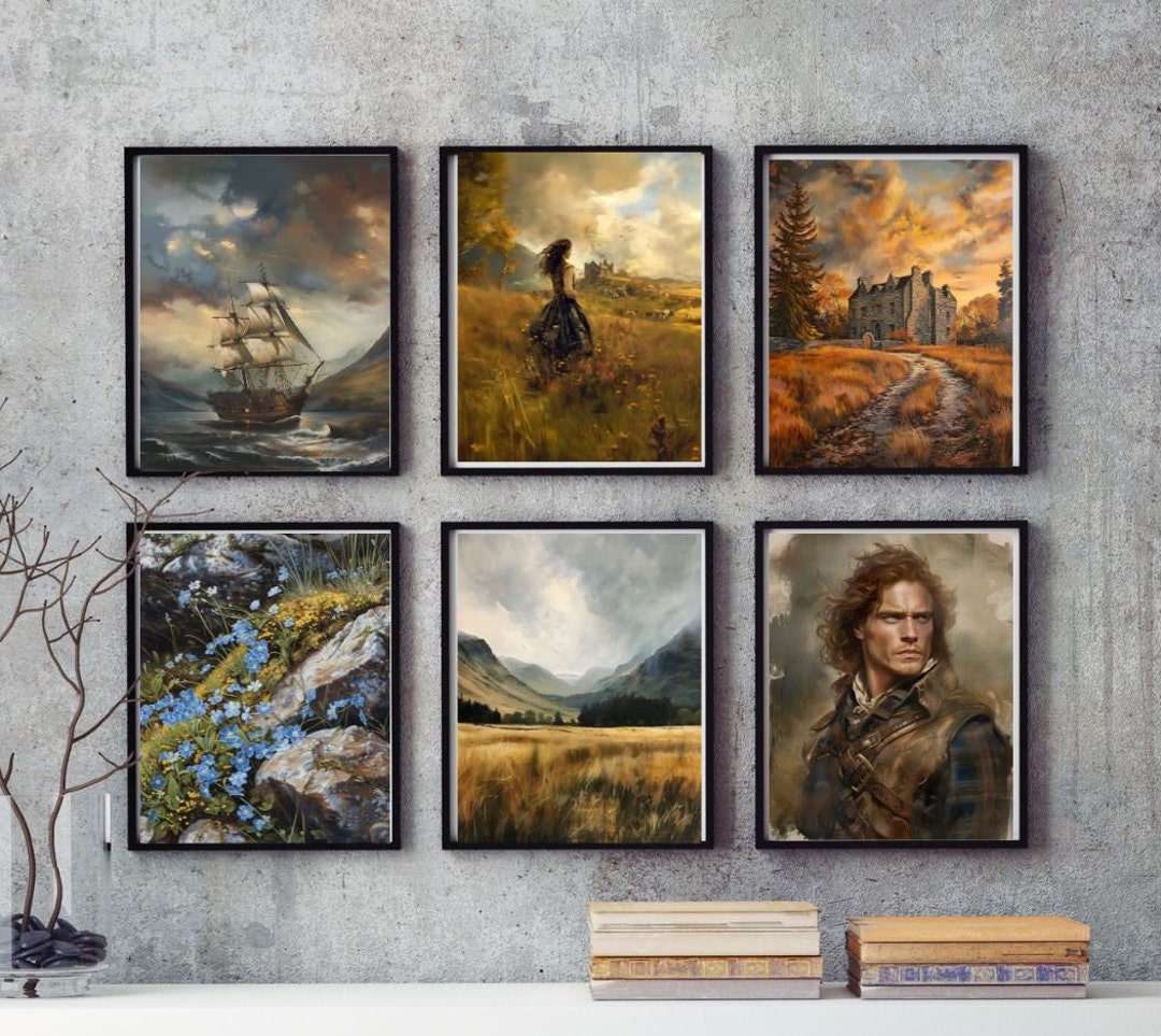 Outlander Inspired Digital Print Package , Scottish Highlands Landscape ...